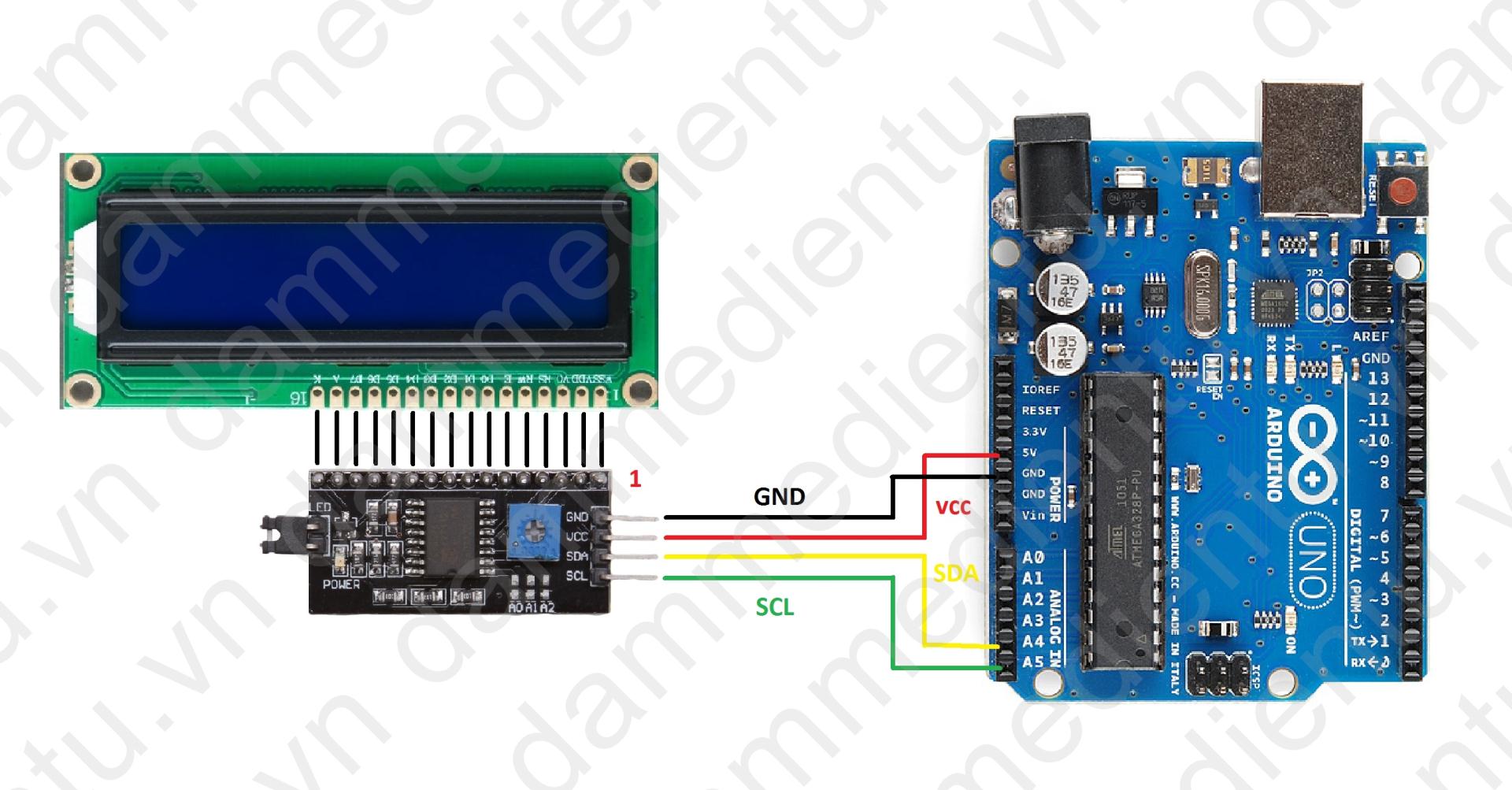 Module Lcd I2C -PCF8574 - Giới thiệu và hướng dẫn Sử dụng kết nối trên ...